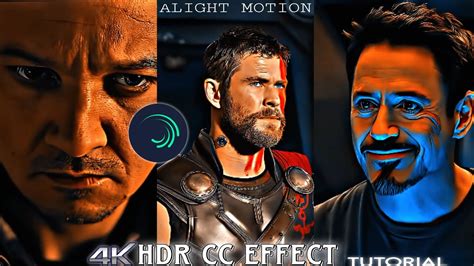 4k Alight Motion Hdr Cc Effect New Trending Effect In Alight Motion
