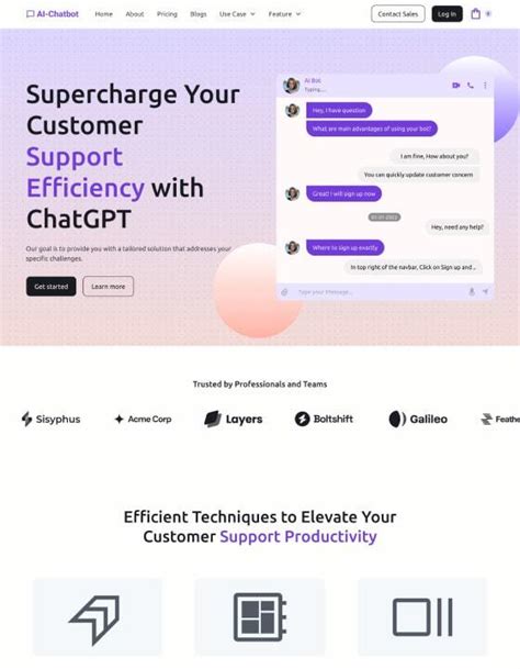 Ai Chatbot Saas Html5 Responsive Website Template