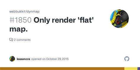 Only Render Flat Map · Issue 1850 · Webbukkitdynmap · Github