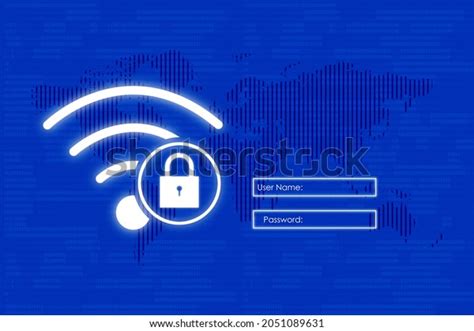 D Illustration Wifi Symbol Lock Stock Illustration Shutterstock