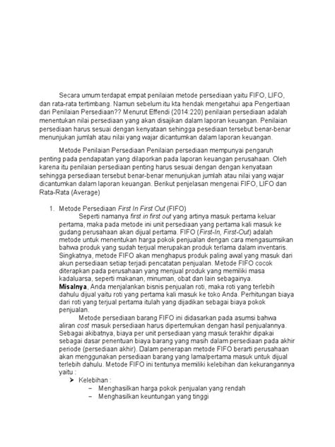 Fifo Lifo Average Pdf