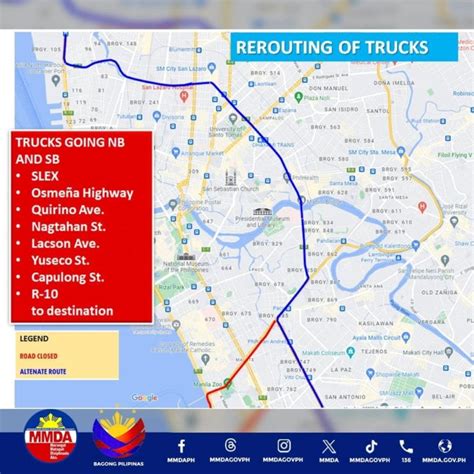 mmda important manila traffic and rerouting info for independence day