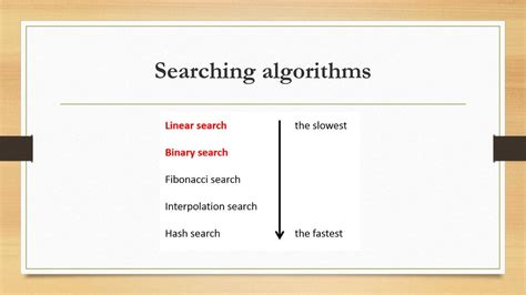 Data Searching and Sorting algorithms - ppt download