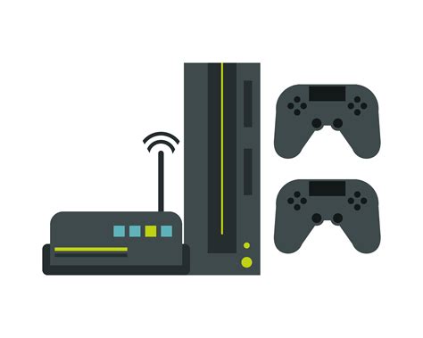 Wifi Router With Video Game Console Devices Technology Vector Art At Vecteezy