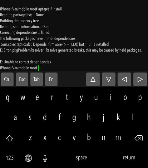 Question How Do You Fix “unable To Correct Dependencies” Rjailbreak