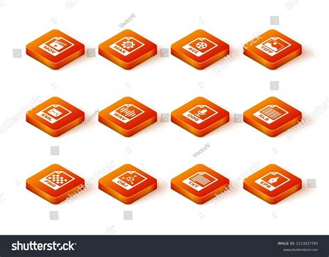Set Png File Document Obj Eml Stock Vector Royalty Free Shutterstock