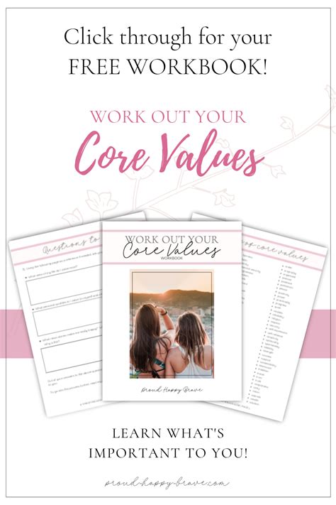 Free Work Out Your Core Values Workbook Learn What S Important To You