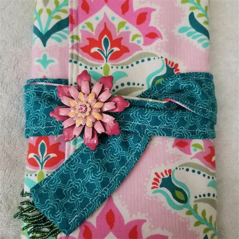 Handmade Tim Holtz Fabric Journal Tim Holtz Fabric Junk Journal Etsy