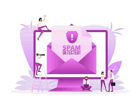 Spam Detected People Magnifying Glass Flat Design 27671396 Vector Art At Vecteezy
