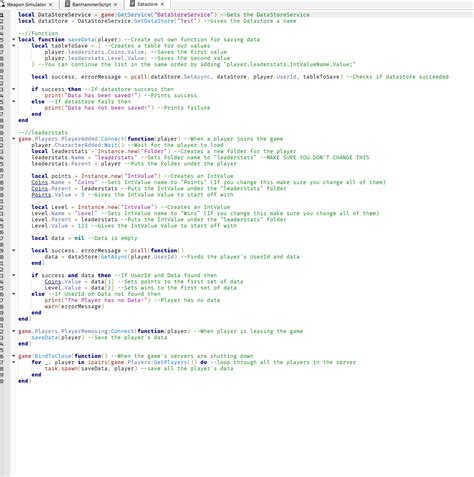 Data Store For Leaderstats Not Working Scripting Support Developer