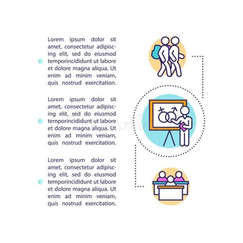 Sexual Education In Schools Concept Icon With Text Stock Vector