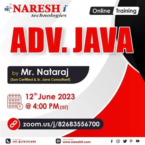 👉attend A Free Demo On Advanced Java By Mr Venkatesh Maipathii For