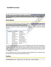 VLOOKUP And Hlookup Functions Docx VLOOKUP Function This Article Describes The Formula Syntax
