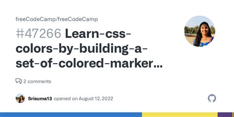 Learn Css Colors By Building A Set Of Colored Markers Step Issue FreeCodeCamp