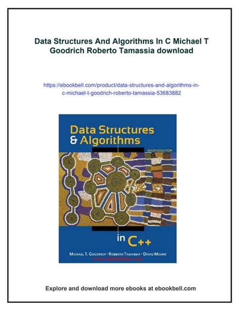Data Structures And Algorithms In C Michael T Goodrich Roberto Tamassia