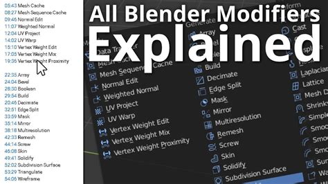 All Blender Modifiers Explained Artofit