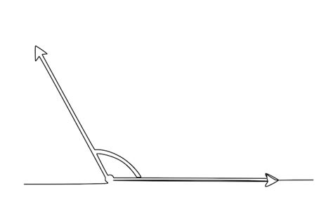 Premium Vector An Obtuse Angle Angles Oneline Drawing
