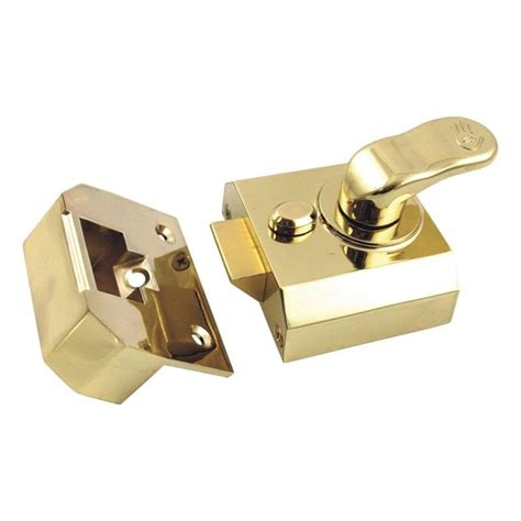Euroart Rim Cylinder Night Latch Front Door Lock Latch With Keys 40 Mm