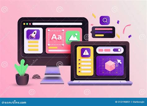 Modern 3d Illustration Of 3d Modeling Stock Vector Illustration Of Icon Entertainment 312196851