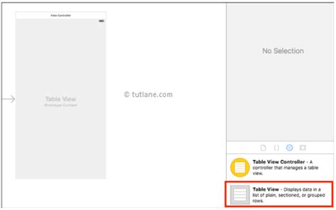 Ios Ui Tableview Tutlane