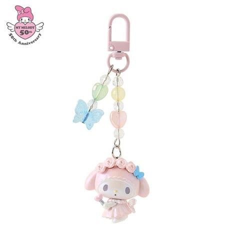 Mascot Keychain My Melody Rainbow Design Sanrio My Melody 50th