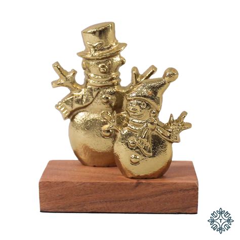 Festive Snowman Gold The House Of Gordon