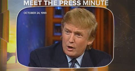 Meet The Press Minute Trump Defends His Reputation With Women In 1999