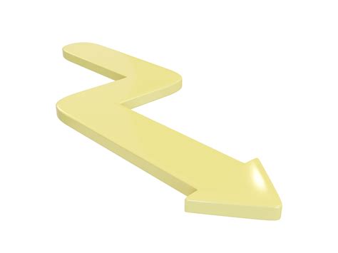 Yellow Arrow Lightning 3d Render 16654075 Png
