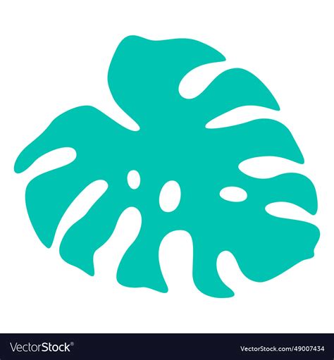 Split Leaf Tropical Type Royalty Free Vector Image Split Leaf Tropical Type Royalty Free Vector Image