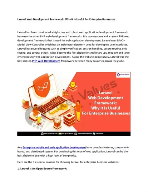 ppt laravel web development framework why it is useful for