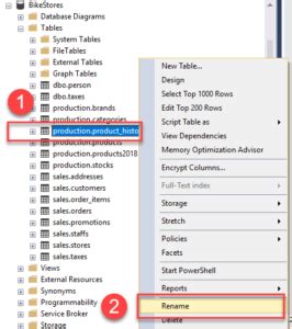 SQL Server Rename Table By Examples