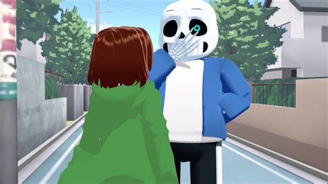 Mmd X Undertale Kissed On The First Date Sans X Shift Chara Requested Youtube