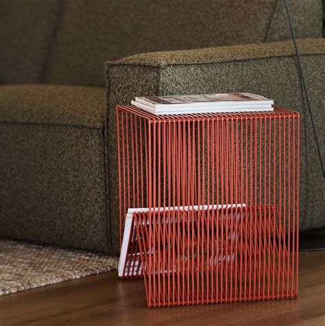 Willowby Cube Side Table Brick Clu Living Pty Ltd