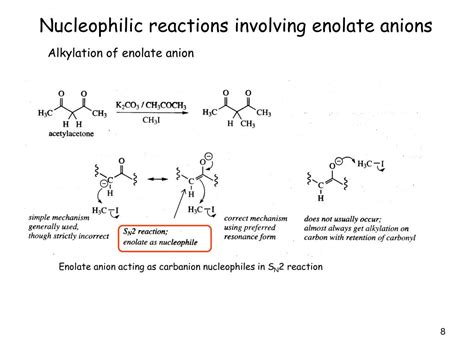 Ppt Nucleophilic Reactions Involving Enolate Anions Powerpoint Presentation Id 5494934