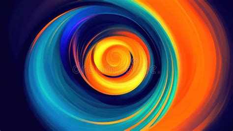 A Vibrant Swirl Of Colors Creating A Dynamic Abstract Visual
