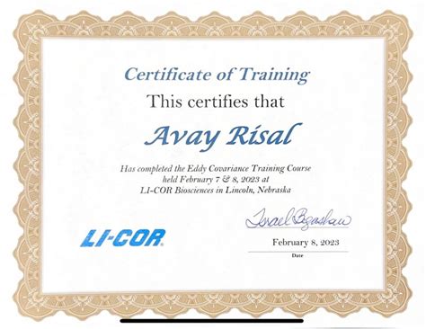 avay risal ph d on linkedin training eddycovarience licor