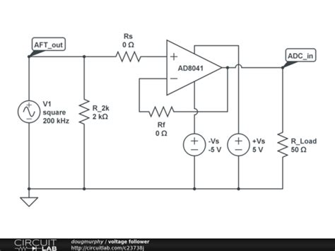 Voltage Follower Circuitlab
