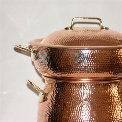Moroccan Copper Couscous Pot Bladi Nhassfes