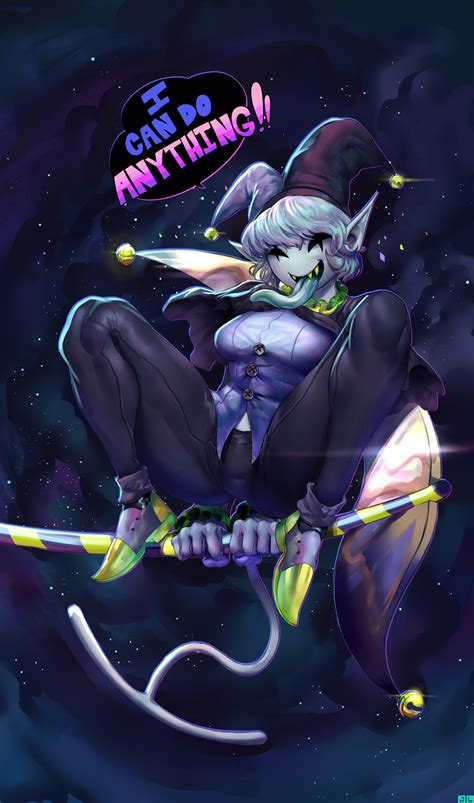 Rule 34 1girls 2018 Breasts Clothed Clothing Deltarune Female Female Only Hat Highres Jevil