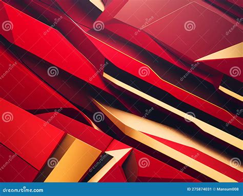 Abstract Background With Geometric Pattern For Poster Design 3d Render Ai Generated Stock