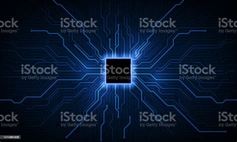 회로 기판 기술 배경 중앙 컴퓨터 프로세서 Cpu 개념 마더 보드 디지털 칩 Cpu에 대한 스톡 벡터 아트 및 기타 이미지 Cpu 머더보드 3차원 형태 Istock