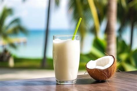 Premium Photo Coconut Milk Cocktail