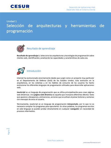 unidad 1 selección de arquitecturas y herramientas de programación