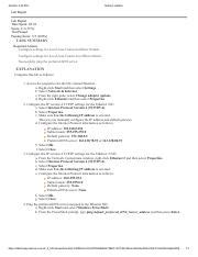 Configure IP Addresses Pdf PM TestOut LabSim Lab Report Lab Report Time