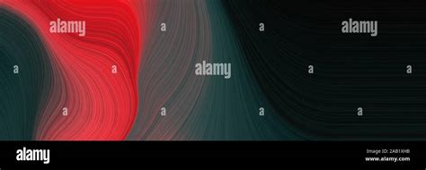 Modern Curvy Waves Background Illustration With Crimson Very Dark Green And Old Mauve Color