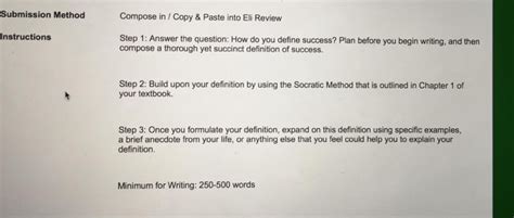 submission method compose in copy and paste into eli