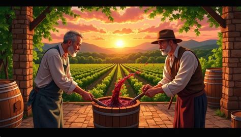 Free Traditional Wine Craft Image Winemaking Vineyard Sunset