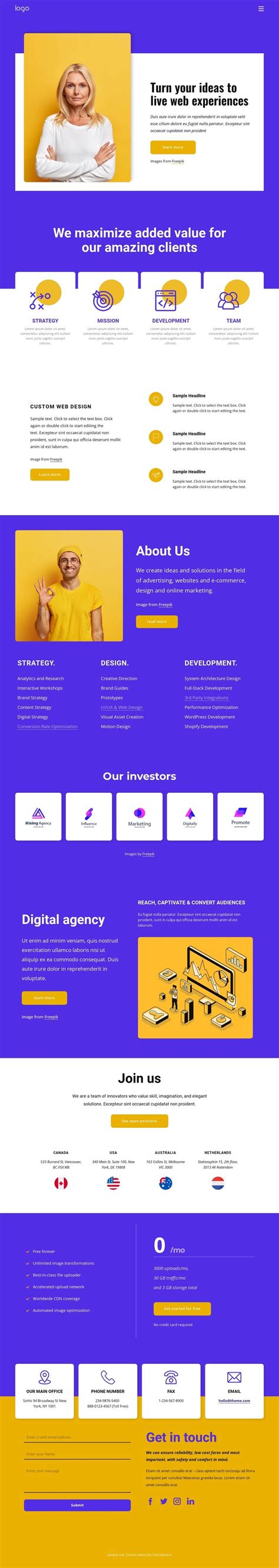 SEO And Web Development HTML Template By Nicepage