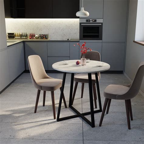 Стіл обідній Неман ФІЄРА Бетон Чорний по ціні 5 365 00 грн грн Альтек мебель