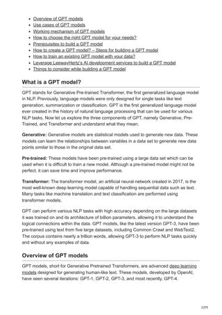 Leewayhertz Com How To Build A GPT Model Pdf